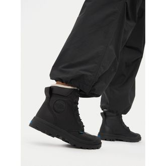 Palladium Schn&uuml;rstiefeletten Palladium Pampa Sport Cuff WPS 72992-001-M Schwarz