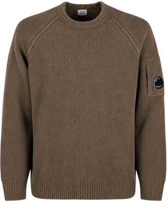 C.P. Company C. P. Company Pull Col Rond - Vert