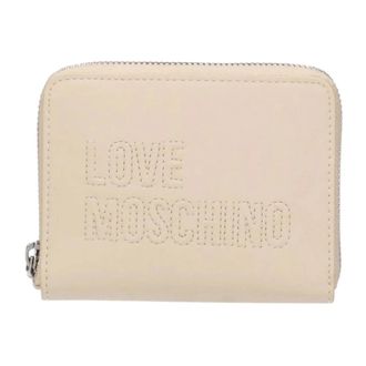 Love Moschino Zip Wallet - - Accessories - Damen - Wei&szlig; - ONE SIZE