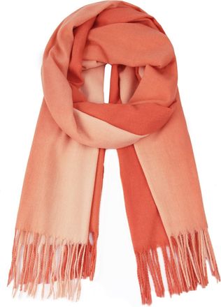 Glamexx24 Schal Damen Winterschal Gef&uuml;hl Langer Schal mit Fransen Baumwolle Warm Herbst Winter Farbverlauf Deckenschal und T&uuml;cher 165x 70 cm