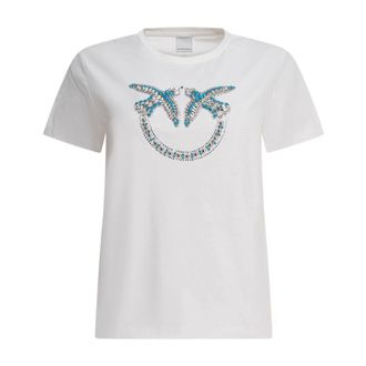 Pinko Pinko, Femme, Tops, Blanc, Taille: 36 FR Quentin T-Shirt