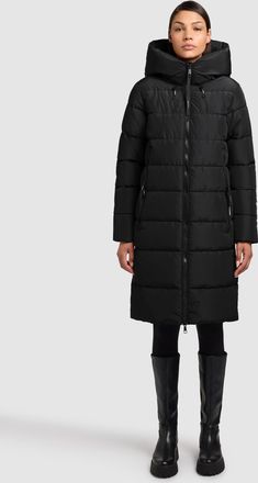 Khujo Steppmantel KHUJO JILIAS5, Damen, Gr. XXL, schwarz, 100% Polyester, unifarben, regular fit, eingesetzt elastischer Bund, M&auml;ntel Steppmantel, Topseller