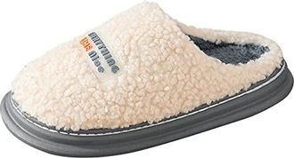 Generic Pantoufles chaudes pour homme - Jolies pantoufles chaudes en coton - Semelle souple - Antid&eacute;rapantes - En mousse &agrave; m&eacute;moire de forme - Confortables - C