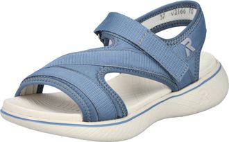 Rieker Damen V2166 Trekkingsandalen, blau 10, 39 EU