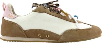 Serafini Femme, Chaussures, Multicolore, Taille: 36 EU Baskets en cuir et tissu