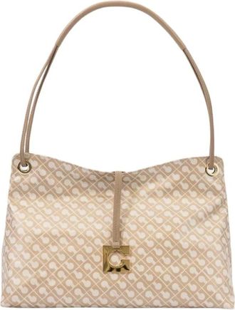 Gherardini Femme, Sacs, Beige, Taille: ONE Size Sac bandouli&egrave;re moyen &agrave; motifs