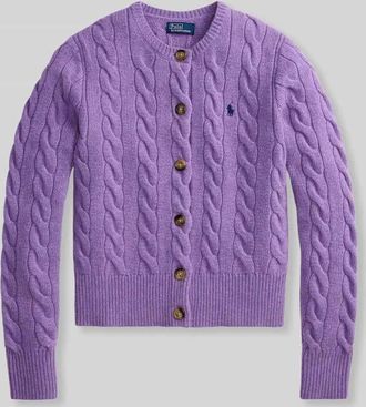 Polo Ralph Lauren Regular Fit Strickjacke aus Wolle mit Kaschmir-Anteil