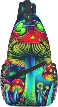 Generic The Neon Champignon Galaxy Sac &agrave; bandouli&egrave;re Sac &agrave; bandouli&egrave;re Sac &agrave; dos de voyage Sac &agrave; dos Sling Sac &agrave; dos pour homme Sac &agrave; dos de randonn&eacute;e