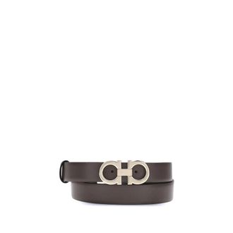 Ferragamo Gancini Wendeg&uuml;rtel Gold Schnalle - - Accessories - Damen - Braun - 100 CM