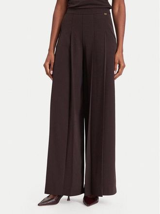 Guess Palazzohose G6YB12 W3205 Dunkelbraun Wide Leg