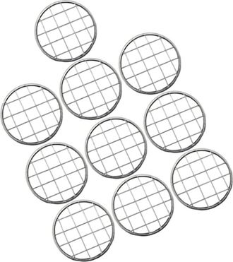 BESPORTBLE 10-teiliges Blumengitter aus rostfreiem Edelstahl f&uuml;r Einmachgl&auml;ser, 70 mm Metall-Blumeneinsatz, wiederverwendbar f&uuml;r Blumenarrangements zu Hause und 