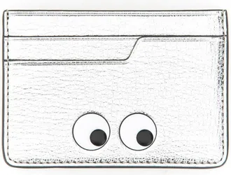 Anya Hindmarch Eyes Motif Silver Card Case - Silver