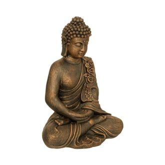 Atmosphera Atmosphera - Statue Déco Bouddha Jayla 53cm Bronze