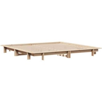 vidaXL Massivholzbett ohne Matratze 180x200 Kiefernholz Vidaxl
