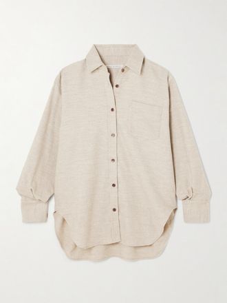 Maria McManus Chemise Oversize En Flanelle De Coton Et De Laine M&eacute;lang&eacute;s - Neutres