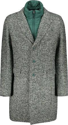 Herno manteau à motif de chevrons - Vert