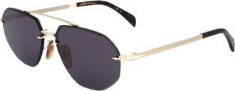 David Beckham DB 1101/G/S Brille, Gold, 61 für Herren, Gold