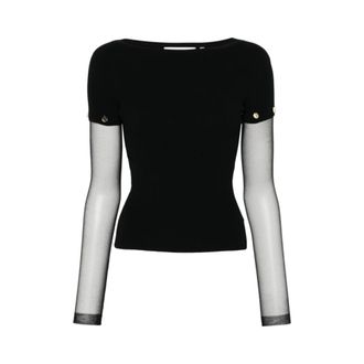 Sportmax Pull noir avec encolure bateau - Femme - Pulls - Noir - Taille: 40 FR
