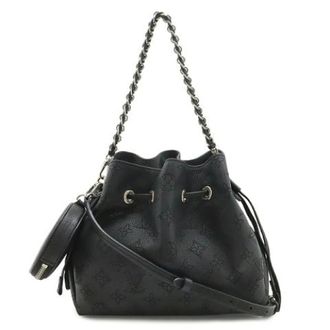 Louis Vuitton Pre-owned Bella Mahina Leather 2way Shoulder Bag - Femme - Pre-owned - Noir - Taille: ONE Size