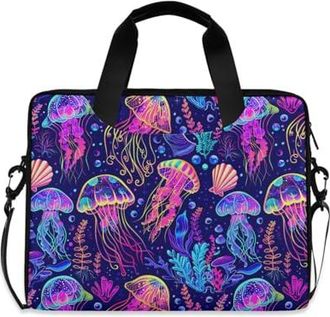 Alaza Sac pour ordinateur portable de 40,6 à 15,6 avec empreintes de pieds dessinées à la main, sac pour ordinateur portable de 40,6 cm, sac à bandoulière p