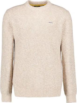 N.Z.A. Herren Pullover beige unifarben