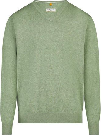 Redmond V-Ausschnitt-Pullover Basic (1-tlg) Pullover - Baumwolle - Atmungsaktiv - Weicher Feinstrick