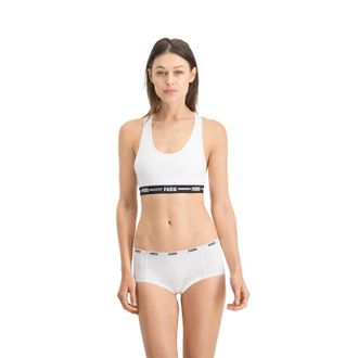 Puma Damen Puma Mini Short 3p Pack Underwear, Weiß, XL EU