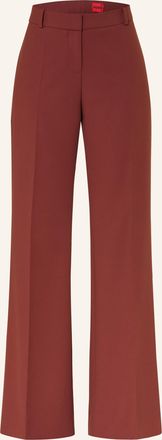 HUGO BOSS Hugo Bootcut-Hose Hilotinna braun