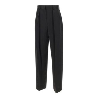 Victoria Beckham Femme, Pantalons, Noir, Taille: 38 FR Wide Pantalons
