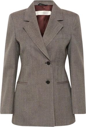 Inwear Femme, Vestes, Brun, Taille: 44 FR Blazer Marron Puce avec Col Classique