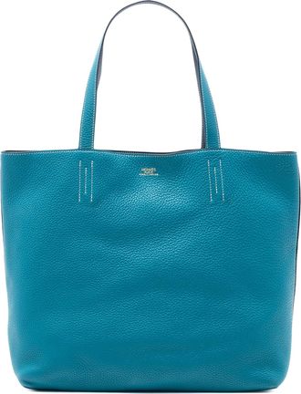 Herm&egrave;s Blue Izmir Clemence Double Sens 36