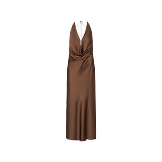 Rotate Rotate Birger Christensen, Femme, Robes, Brun, Taille: 38 FR Gowns