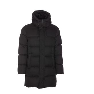 Herno Schwarze Daunenjacke mit Kapuze - - Coats - Herren - Schwarzk - 2XL