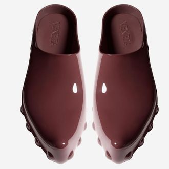 Bottega Veneta Womens Mules Gondola Burgundy Rubber