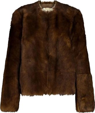 Zimmermann veste en peau lainée - Marron