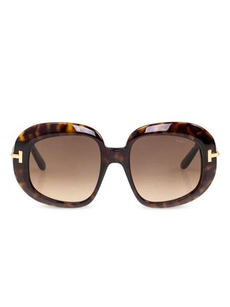 Tom Ford Eyewear Runde Icon Sonnenbrille - Braun