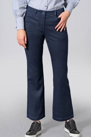Hempage Hempage Damen vegan Hose Fashionable Flared Navy