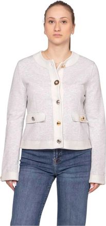 Moschino Femme, Vestes, Bleu, Taille: 40 FR Giacca Felpa
