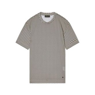 Emporio Armani Homme, Tops, Multicolore, Taille: L T-Shirt Jersey Imprim&eacute; G&eacute;om&eacute;trique