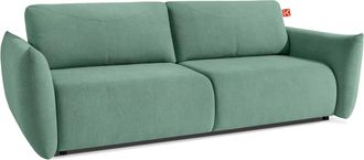 Konsimo 3-Sitzer LAVIS Schlafsofa, mit Wellenfedern, Modern, hergestellt in der EU mit Bettfunktion und Bettkasten, Mega gro&szlig;e Liegefl&auml;che (200 cm x 140 cm), 
