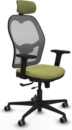 Piqueras y Crespo Ergonomischer Stuhl mit 2D-Armen, h&ouml;henverstellbarer Lendenwirbelst&uuml;tze und h&ouml;henverstellbarem Kopfteil, h&ouml;henverstellbar und neigbar. Ausgestattet mi