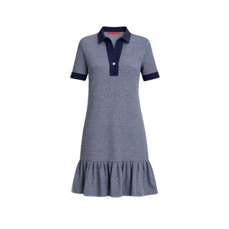 Carolina Herrera Vestido Caroluna de punto jacquard con estampado geom&eacute;trico - - Dresses - Damen - Blau - XS
