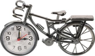 Lurrose Fahrrad Tischuhr aus Kunststoff Retro Wecker f&uuml;r Schlafzimmer Dekorative Kinderuhr Kreatives Geburtstagsgeschenk Langlebige Tischuhr im Europ&auml;ischen S