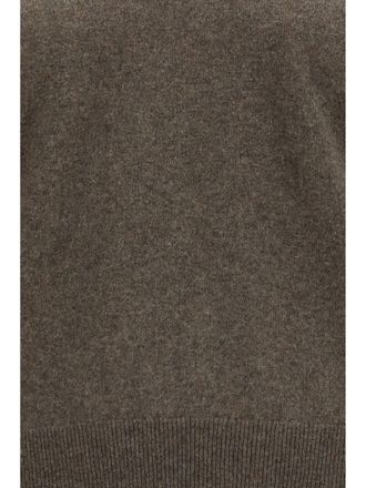 Loro Piana Cashmere V-Neck Sweater - Brown