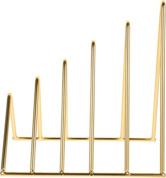 BESPORTBLE Stabiler Desktop Aktenhalter aus Eisen Kunst Buchregal Multifunktionaler Datei Organizer f&uuml;r B&uuml;ro Schreibtisch Home Office Eckiges Design mit Rundunge