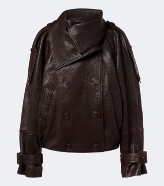 Acne Studios Cropped-Jacke aus Leder