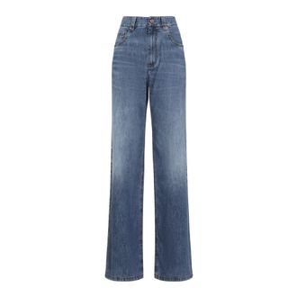 Brunello Cucinelli Blaue Jeans Damenmode Stil - - Jeans - Damen - Blau - L