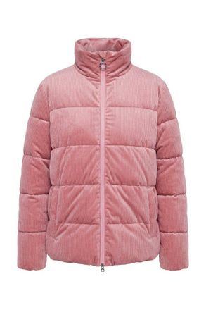 Ulla Popken Steppjacke Cord-Steppjacke Stehkragen Rei&szlig;verschlusstaschen