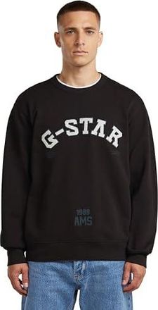 G-Star Homme Sweat Applique, Noir (dk black D27963-D257-6484), XXL