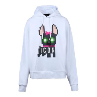Dsquared2 Damen, Sweatshirts & Hoodies, Wei&szlig;, SGr&ouml;&szlig;e